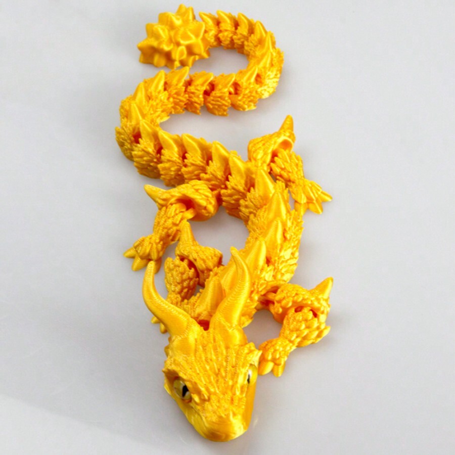 3D Printed Dragon Flexible 3D Printed Fidget Toys Cool Articulated ...