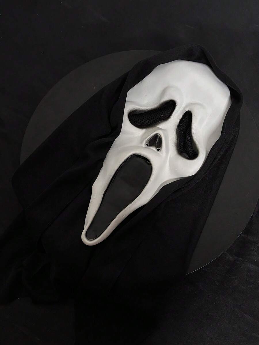 1pc Natural Latex Horror Skull Full Face Mask, Scary Party Costume Role ...