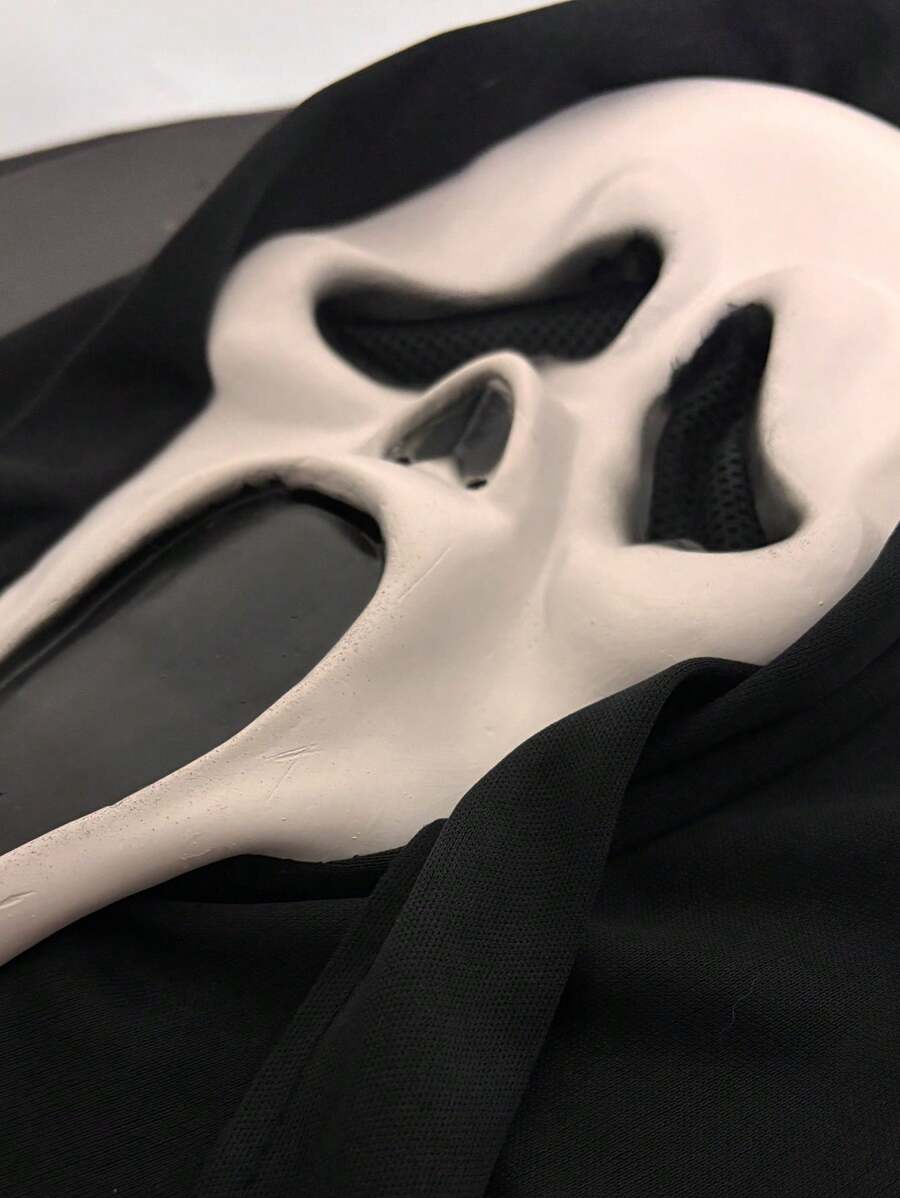 1pc Natural Latex Horror Skull Mask, Full Head Horror Mask For Party ...