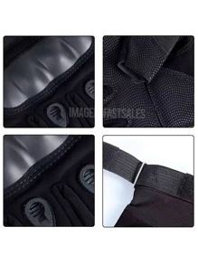 Reinforced Half Finger Glove Military Airsoft Paintball Bike Motorcycle Protective Gloves Men ...