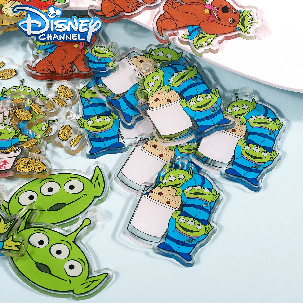 Disney 6pcs Disney Cute Cartoon Three Eyed Boy With Perforated Acrylic ...