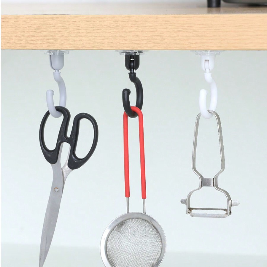 Ceiling Rotating Hanging Hooks For Ceiling, Wall-Mounted No Trace ...