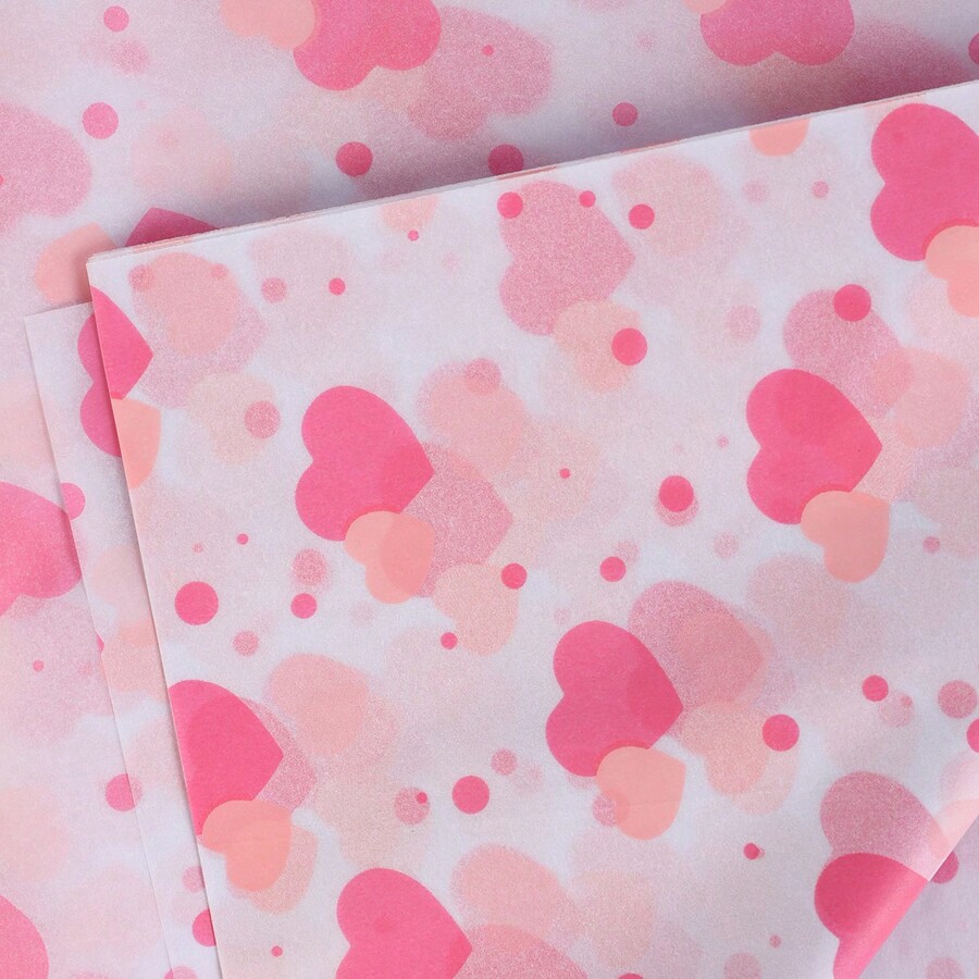 20pcs 19.69*13.7in Valentine's Day Gift Wrapping Decorative Tissue ...