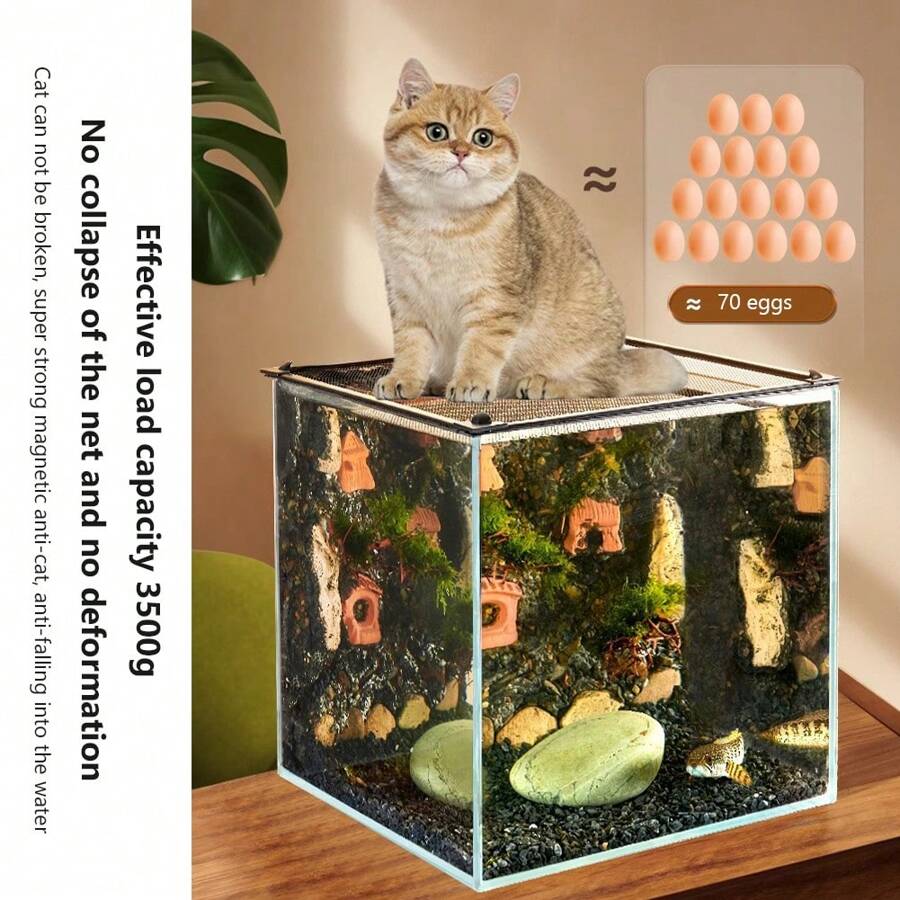 Aquarium Screen Net, Anti-Jump Clear Mesh Netting, DIY Fish Tank ...