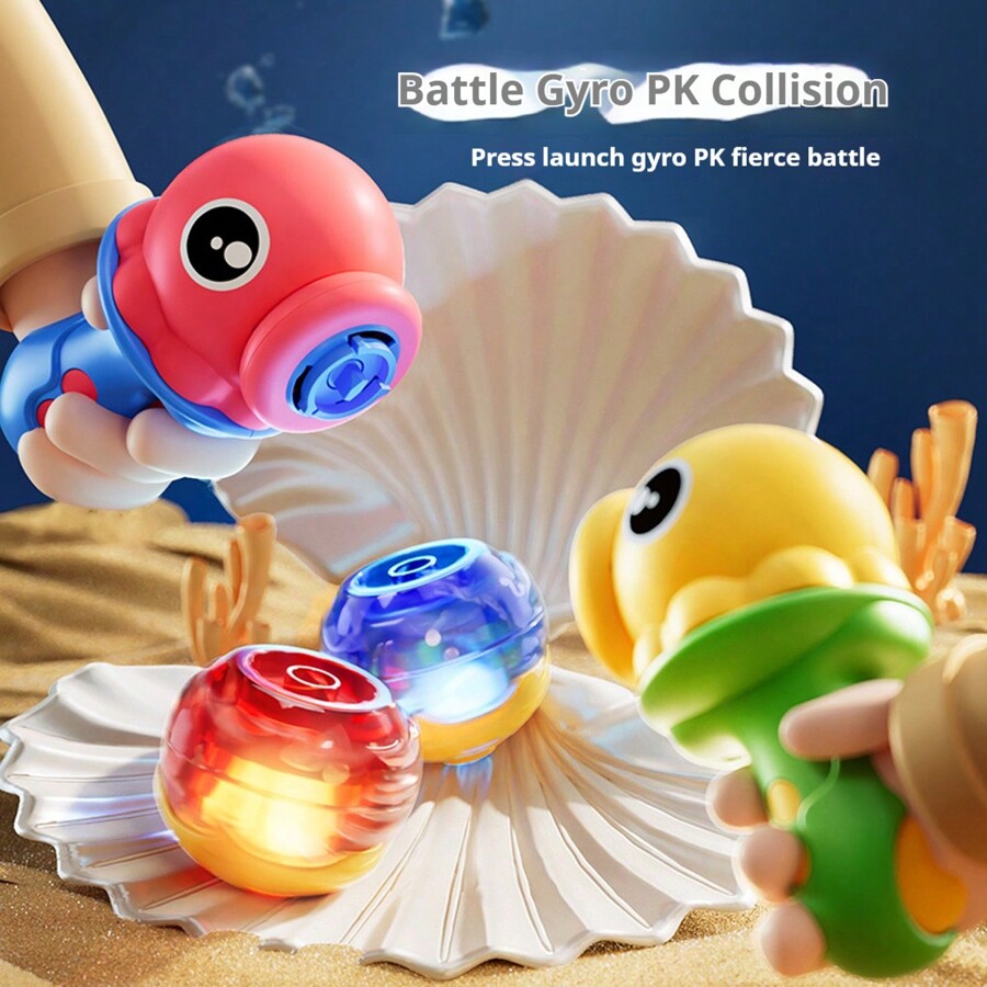 Luminous Gyro Octopus Rotating Toy Bamboo Dragonfly Flying Disc ...