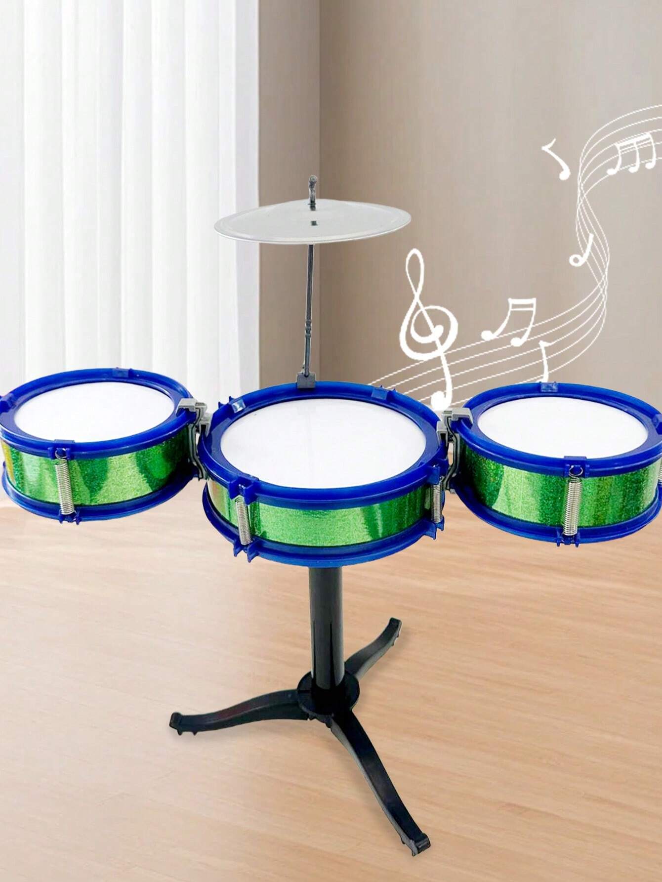 1 Piece Beginner Drum Set Percussion Instrument Drum Kit, Jazz Drum For ...