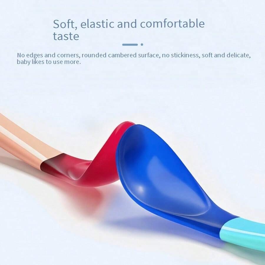 Customizable Text Temperature Sensing Color Changing Feeding Spoon ...