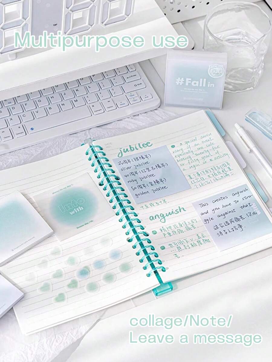 RosyPosy Jam Blue Sticker Jam Purple Gradual Sulfuric Acid Paper Boxed ...