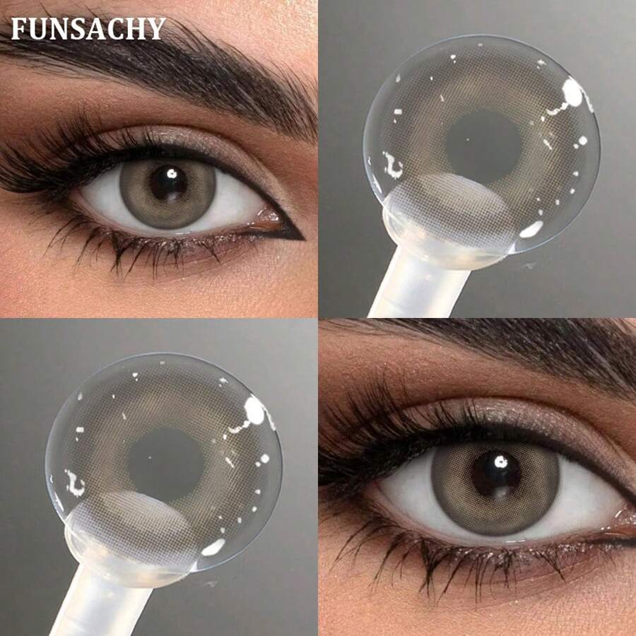 FUNSACHY Natural Soft Contact Lenses 14.0mm Black Contact Lenses Soft ...