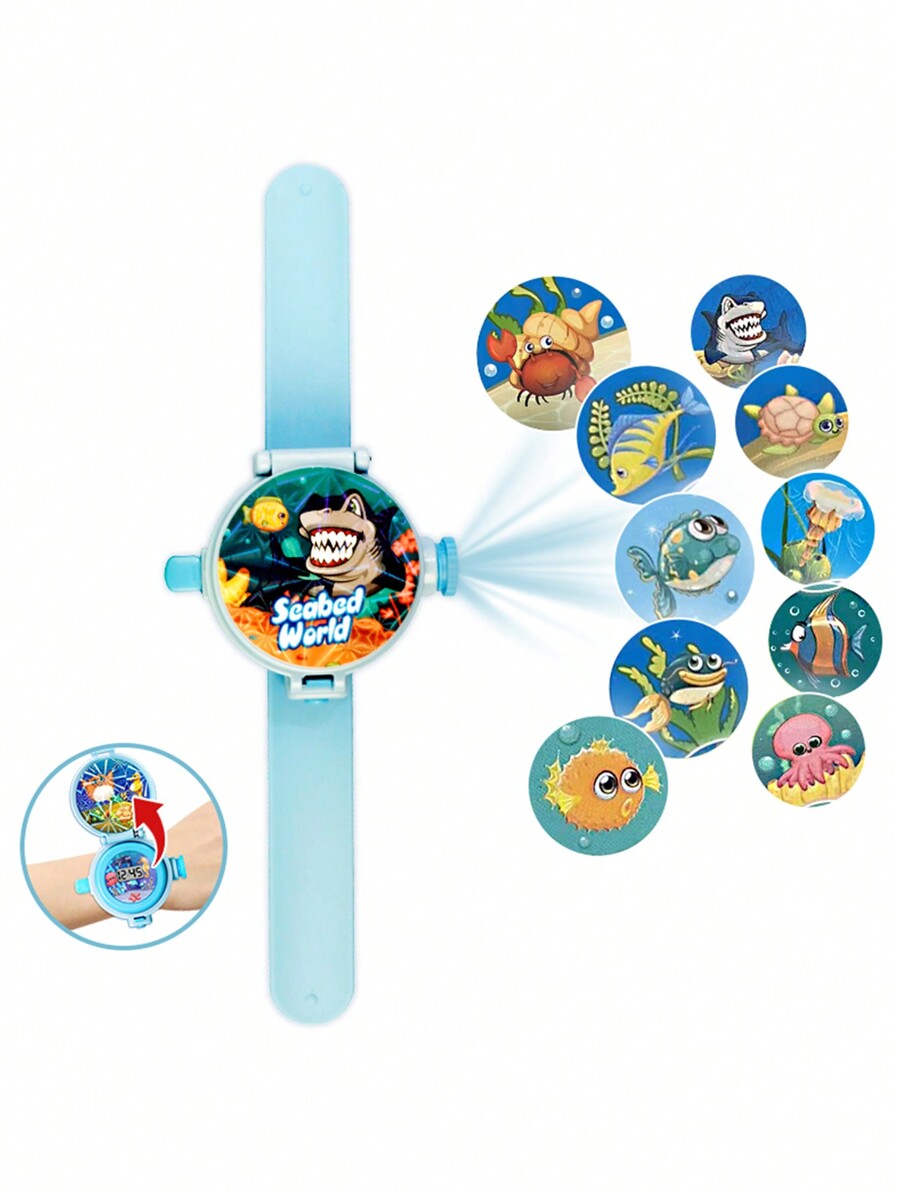 MINGRUI Children's 3D Cartoon Character 24-Type Projection Watch ...
