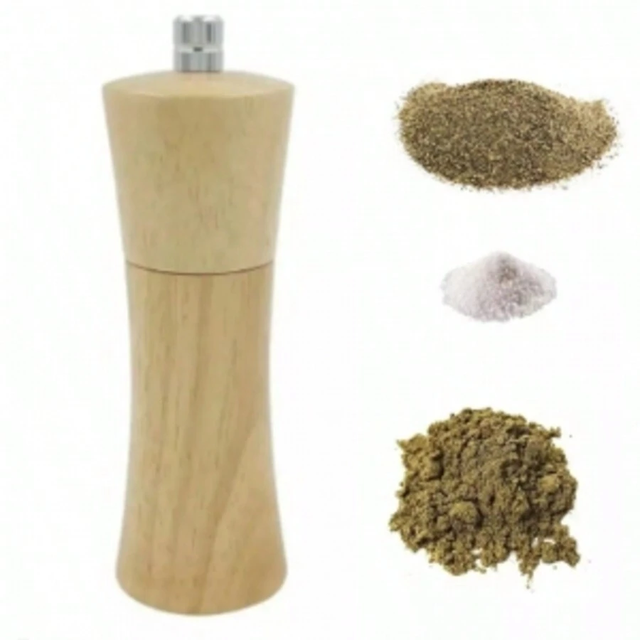 Adjustable Wooden Manual Grinder Grinding Tool Spices Seasoning Salt ...
