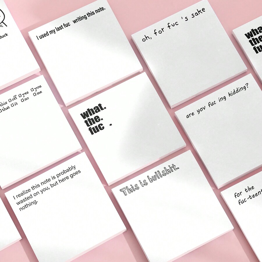 Funny Post It Notes 3x3 Cute And Aesthetic Sticky Notes Planner Notepad ...