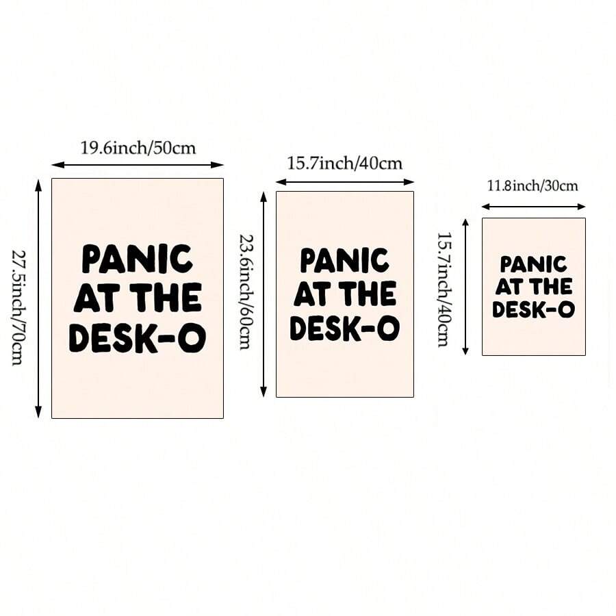 1pc Panic At The Desk-O Quote Prints Canvas Paintings Funny Neutral ...