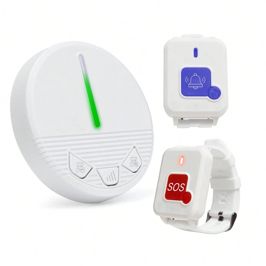 Elderly Fall Alarm Watch, SOS Elderly Alarm Call Button, Wireless Call ...