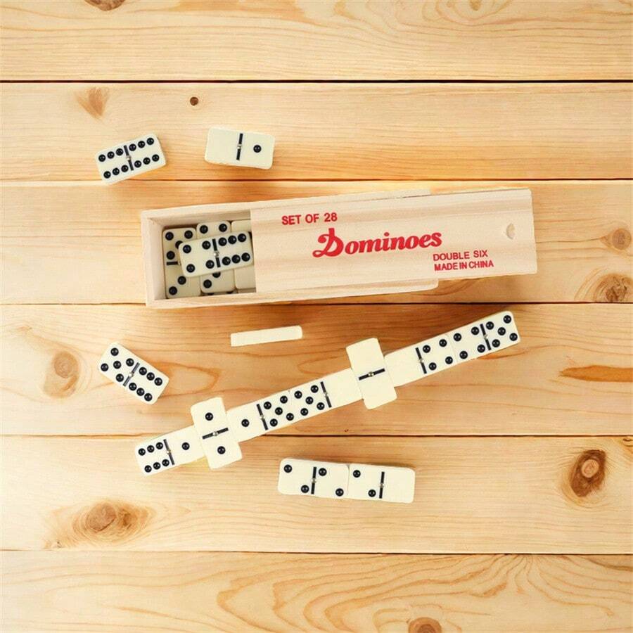 Jeu de dominos portable pour adultes, jeu de société classique de ...