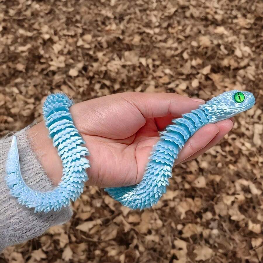 3D Printed Animals Set 3D Printed Snake Toys 3D Printed Articulated ...
