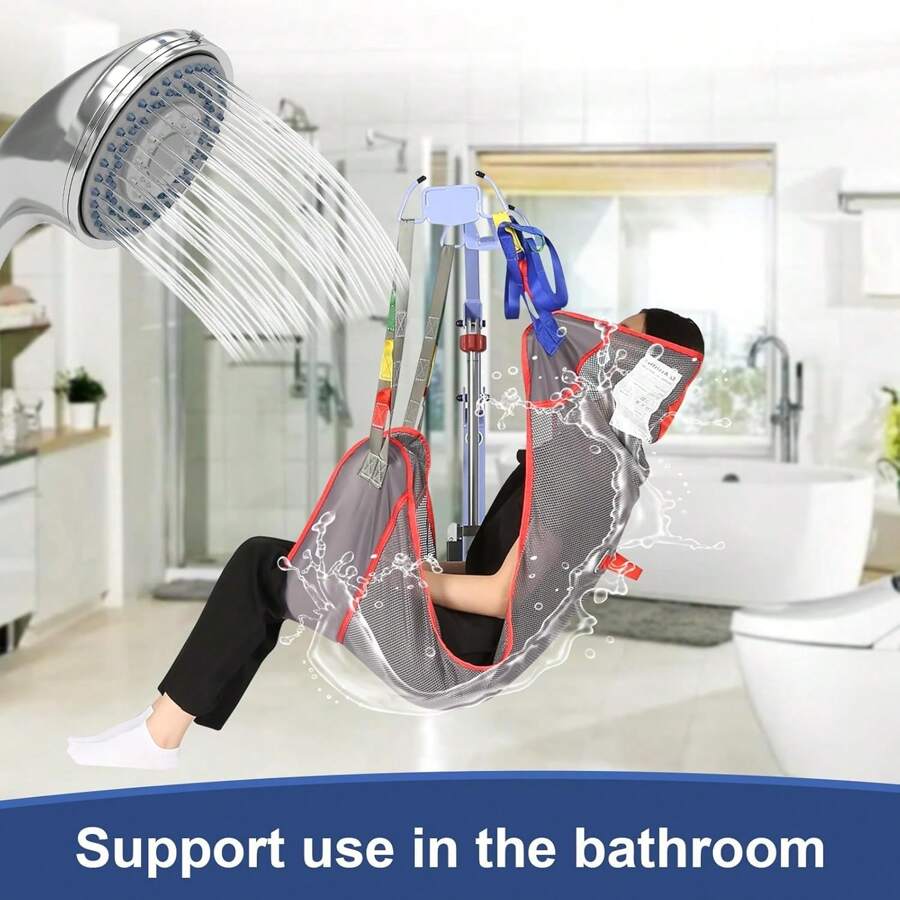 Universal Full Body Patient Lift Sling, Mesh Fabric Patient Sling ...