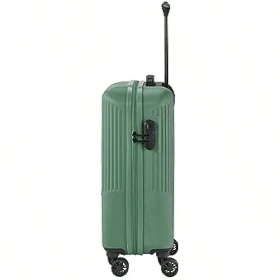 4-Wheel Small Hand Luggage Suitcase 37 Litres ABS Hard Shell Trolley ...