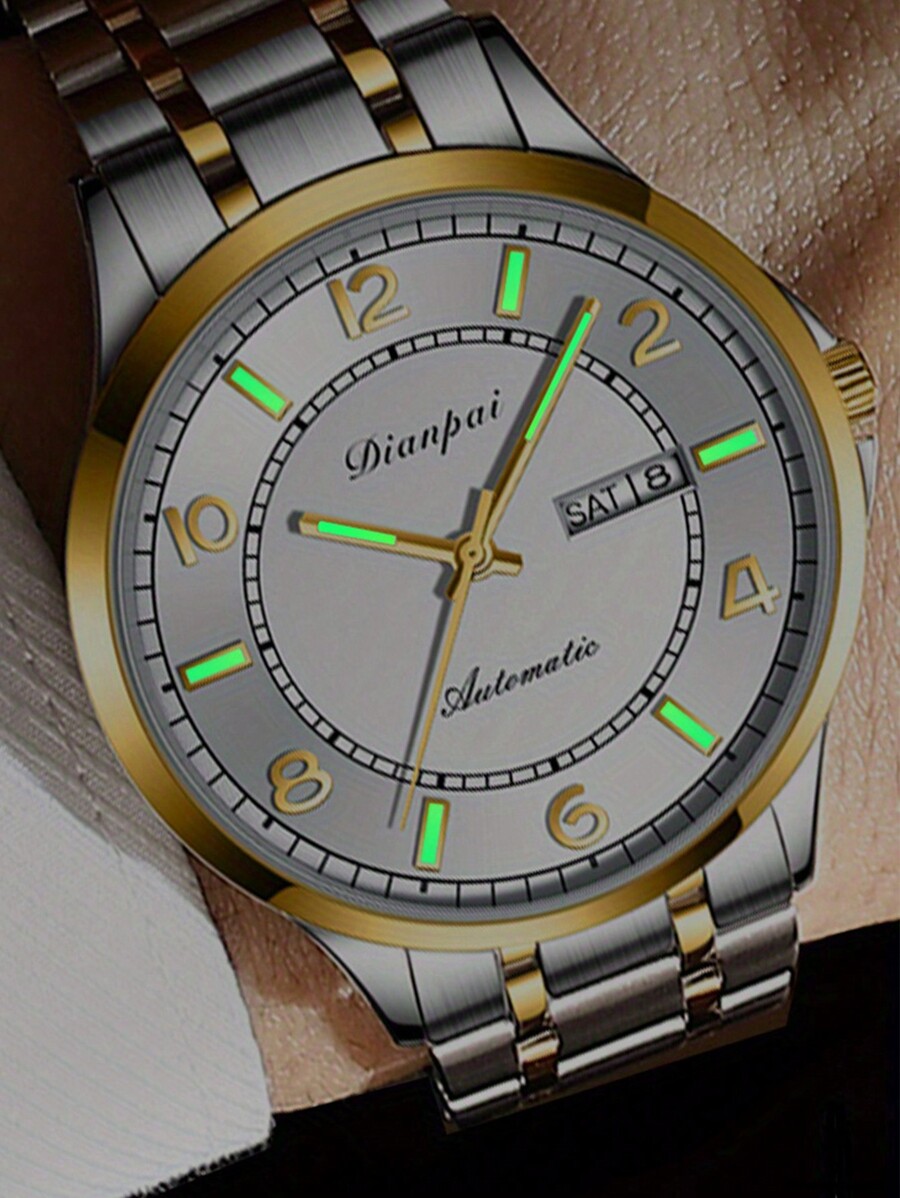 Montre mécanique automatique élégante et sophistiquée pour hommes de la marque Dianpai ...