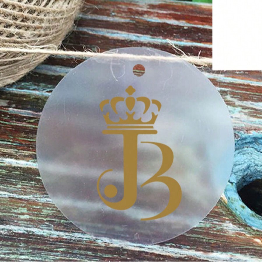 50 PCS Custom Frosted PVC Hang Tags With Nylon String, Luxury Printed ...