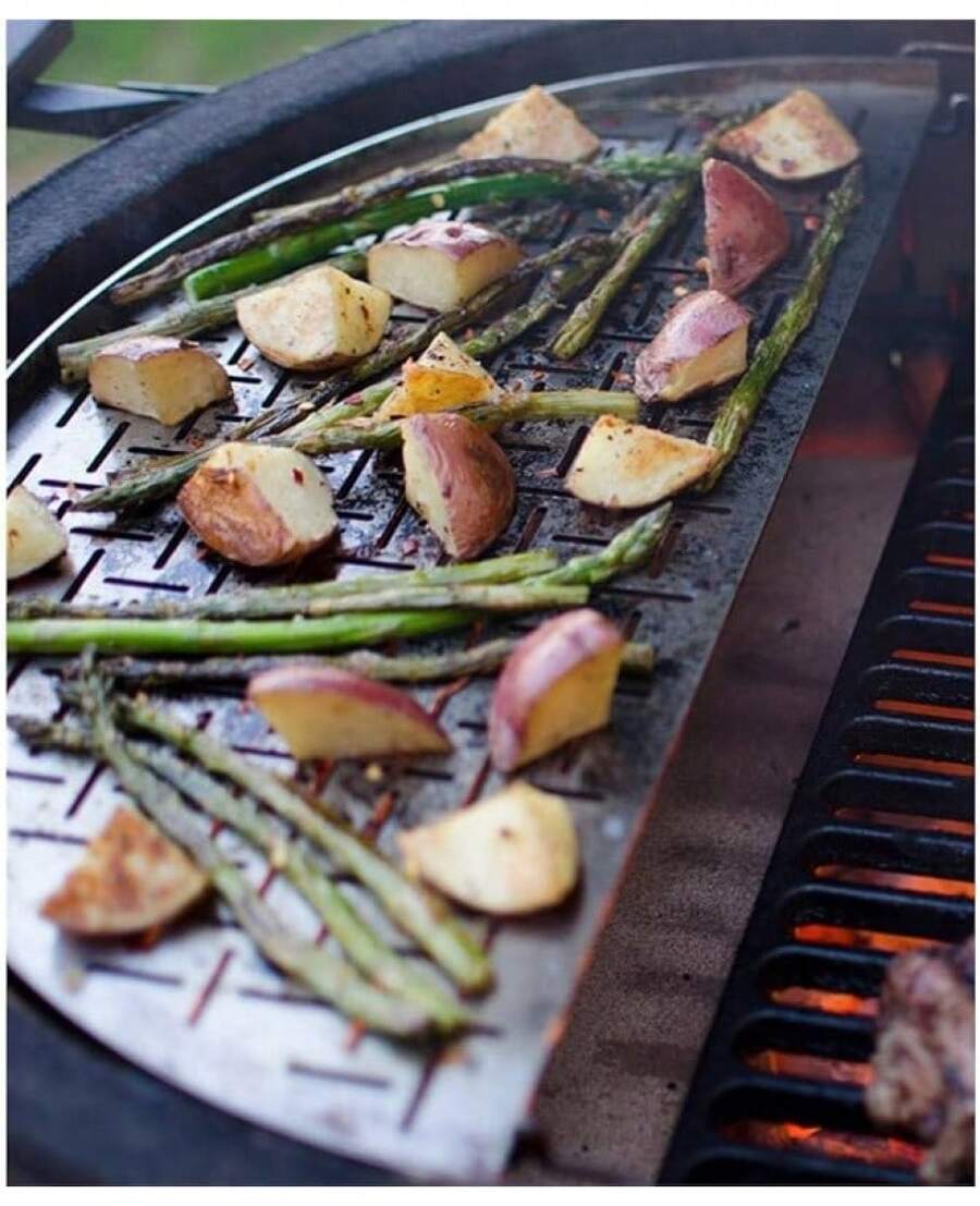 Durable Non-Stick Cast Iron Cooking Grate With Grill Grate Lifter For ...