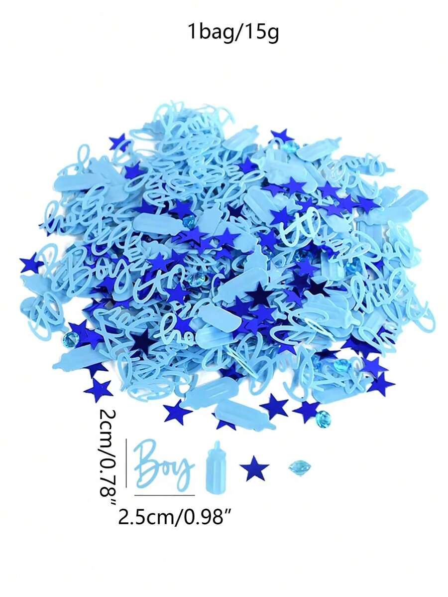15g/Bag Blue Pink Confetti Sequins Confetti Table Scatter Birthday ...
