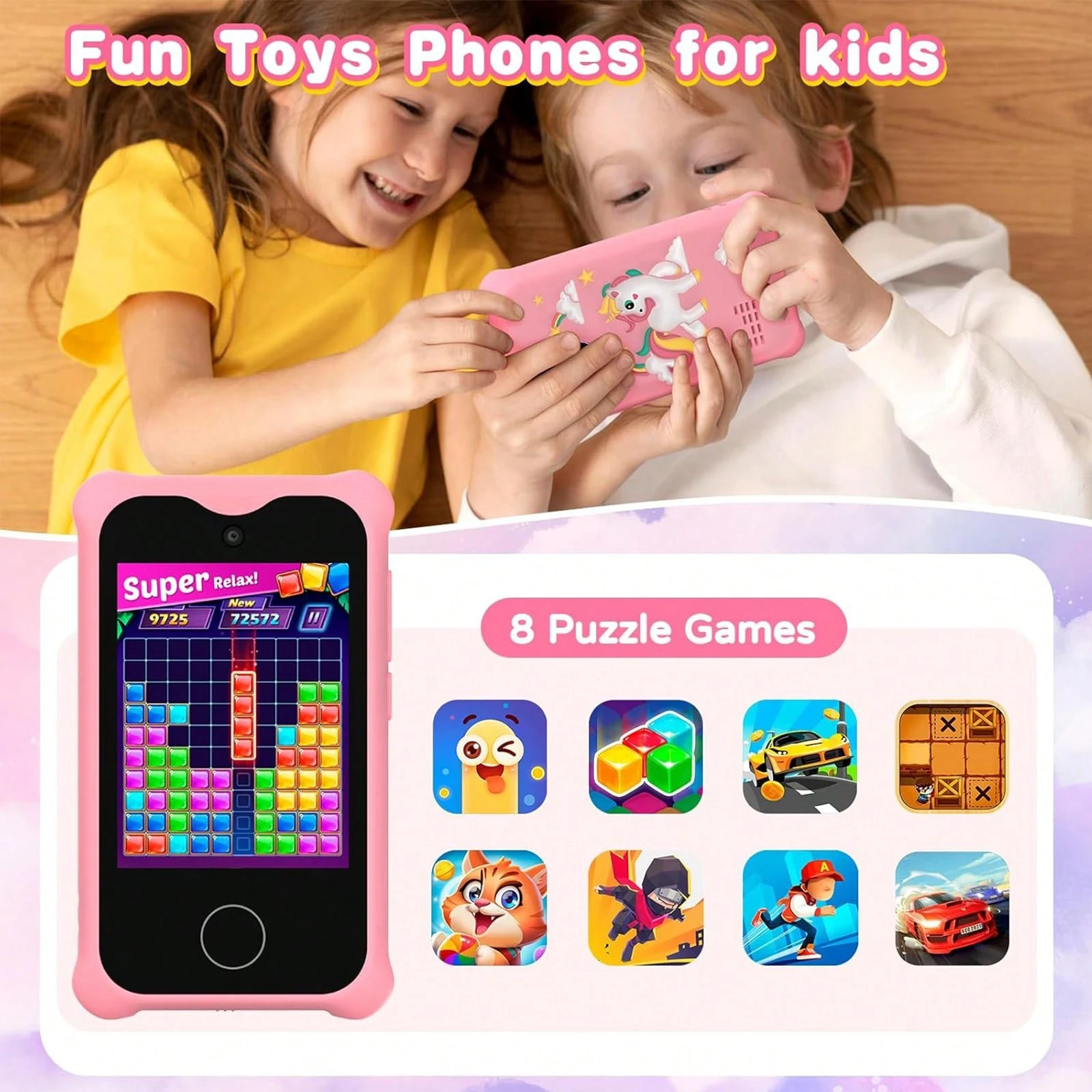 Kids Smart Phone Camera Toys Cell Phone For Boys Girls Toddlers Baby ...