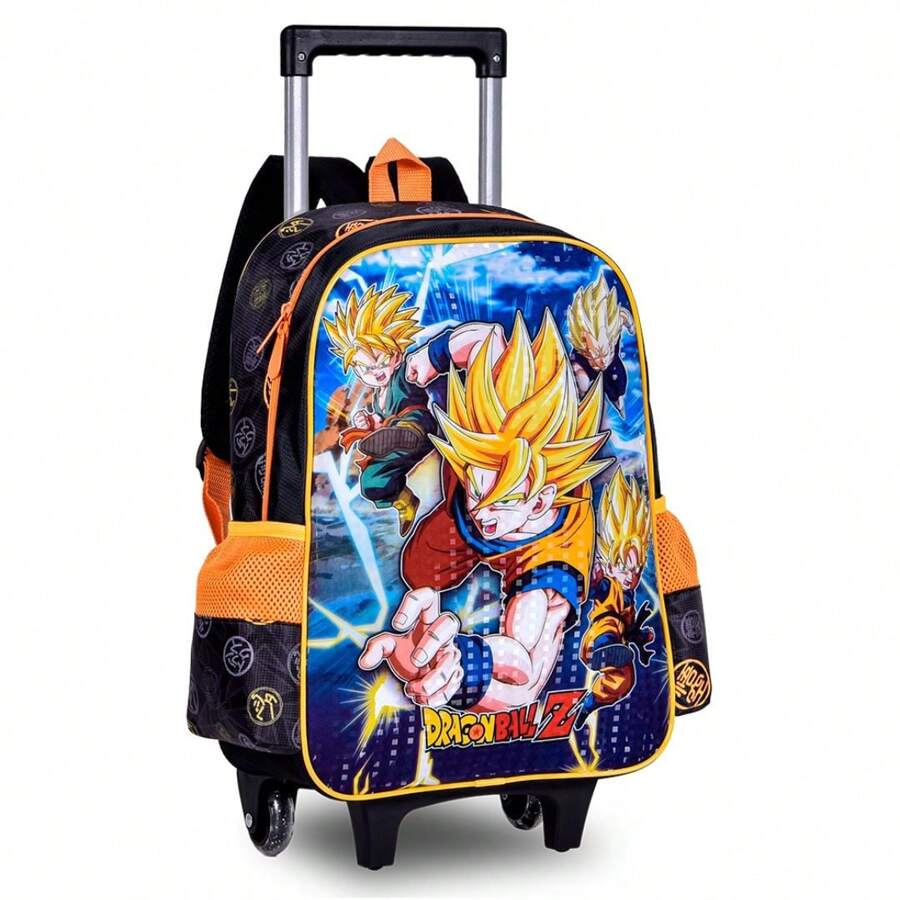 Dragon Ball Dragon Ball Super Saiyan Boys School Trolley Backpack Male ...