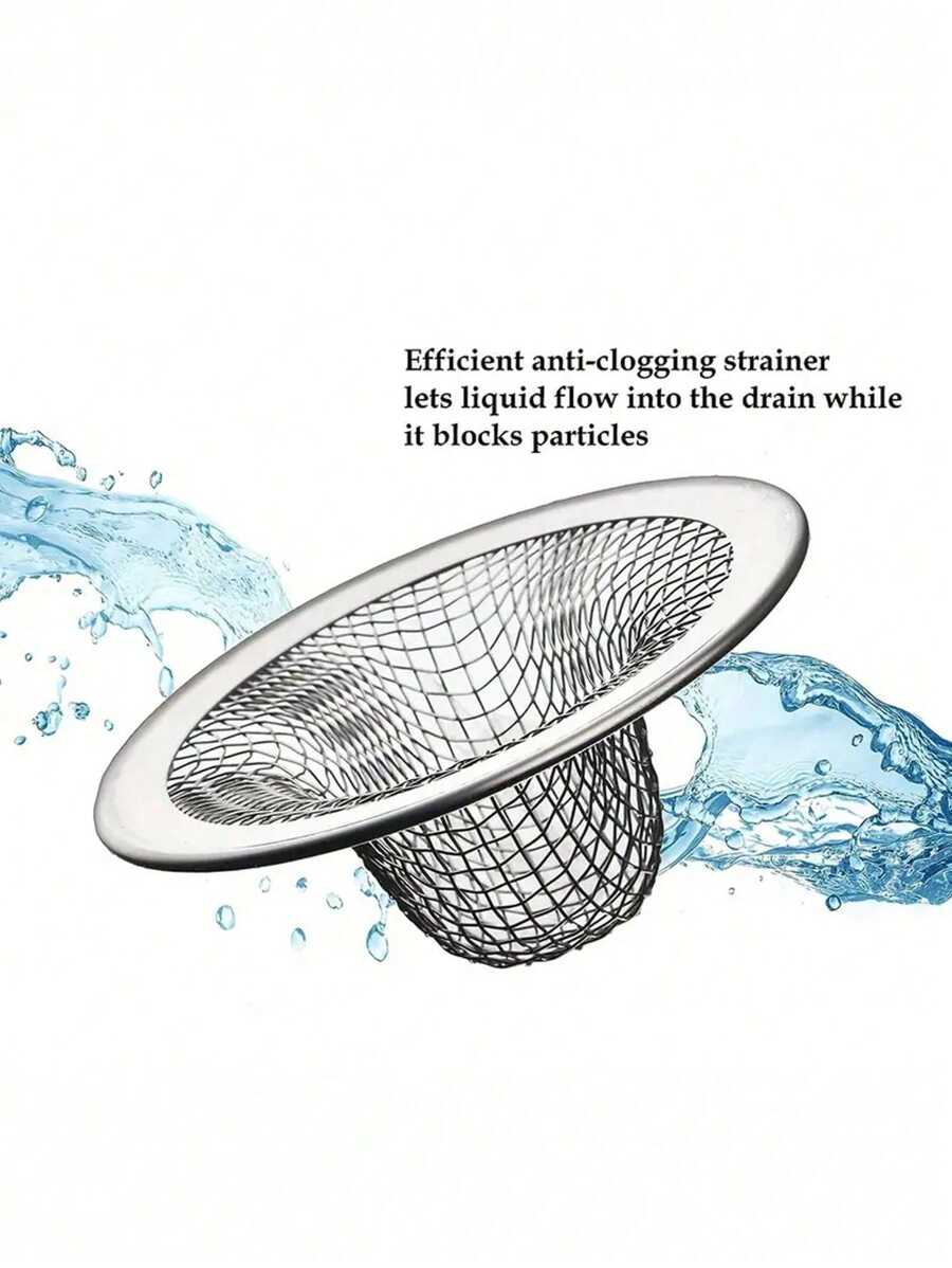 6PCS Bathroom Sink Strainer, Stainless Steel Mesh Sink Drain Strainer ...