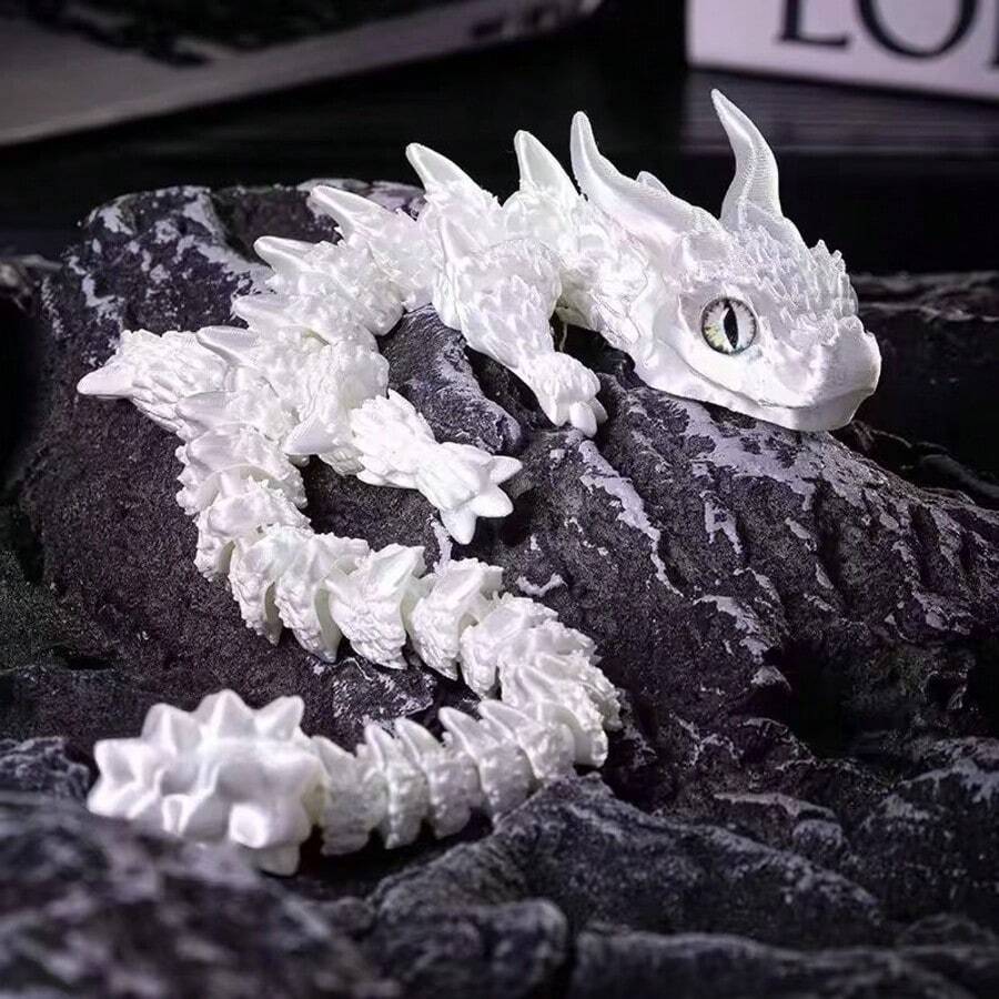 3D Printed Dragon Flexible 3D Printed Fidget Toys Cool Articulated ...