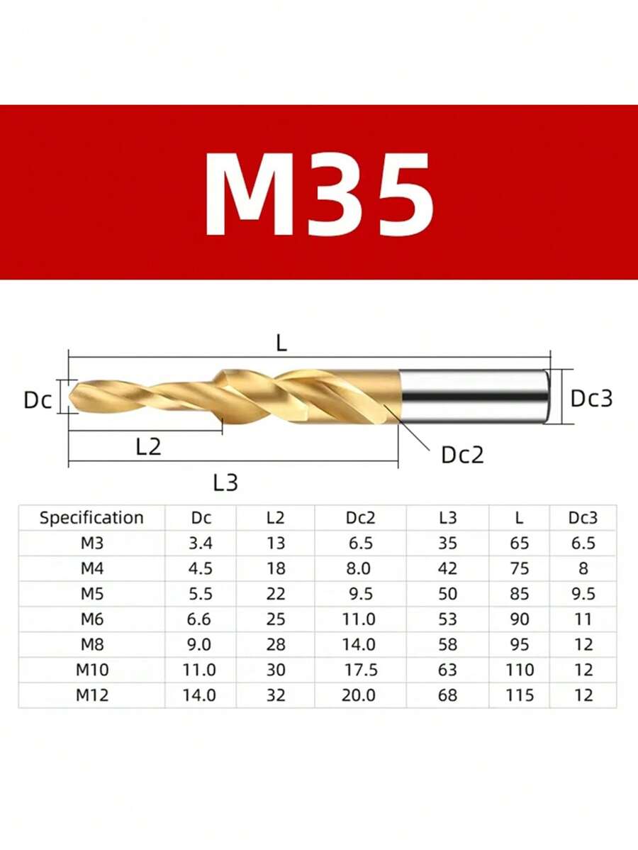 Broca de corte helicoidal escareada HSS para metal 90 180 graus M3 M4 M5 M6 M8 M10 M12 Cone ...
