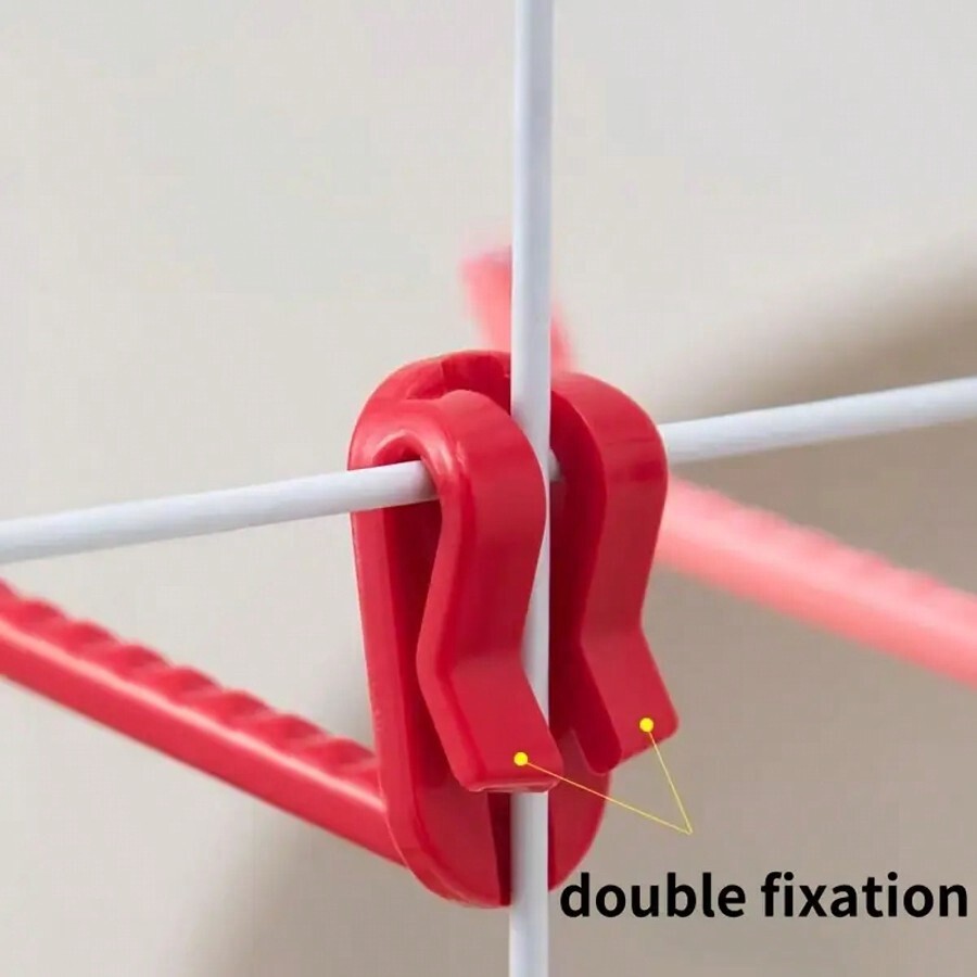 10 Pack Of Durable Plastic Hooks For Metal Mesh Panels Powder Coated Ideal For Supermarkets