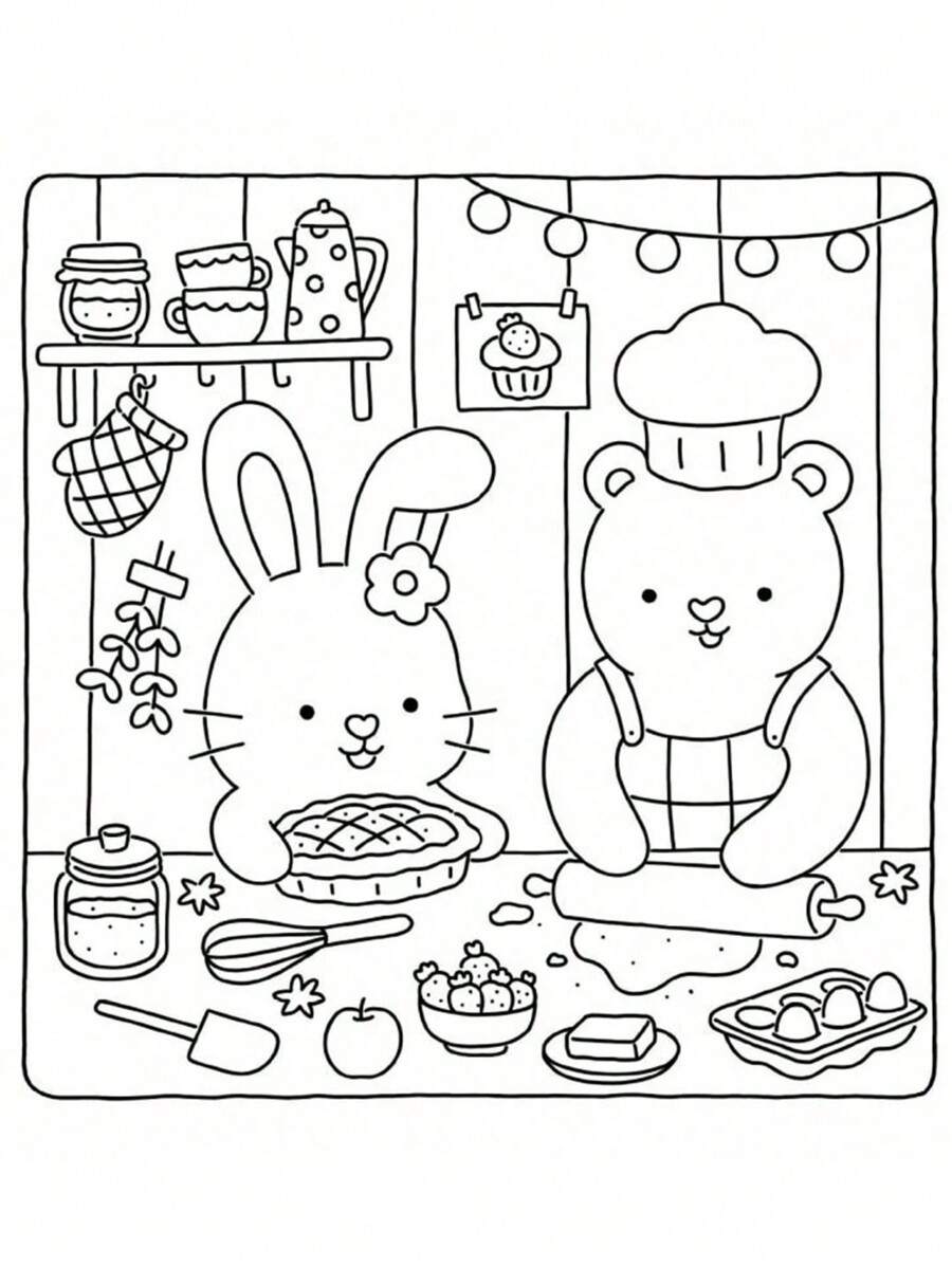 Fuzzy Friends: Super Cute Coloring Book For Adults Featuring Adorable ...