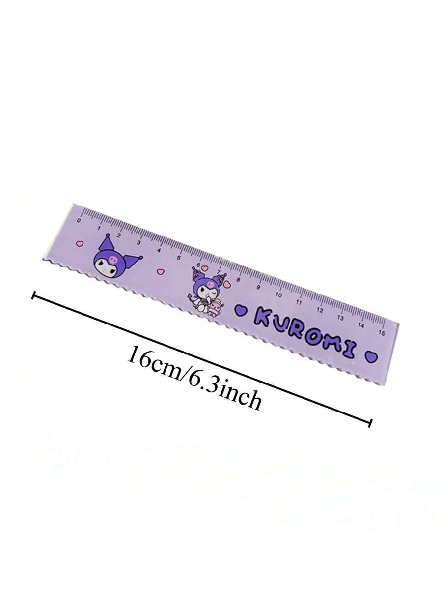 Sanrio Sanrio Kurome Stationery Ruler With Wavy Lines For Primary And ...