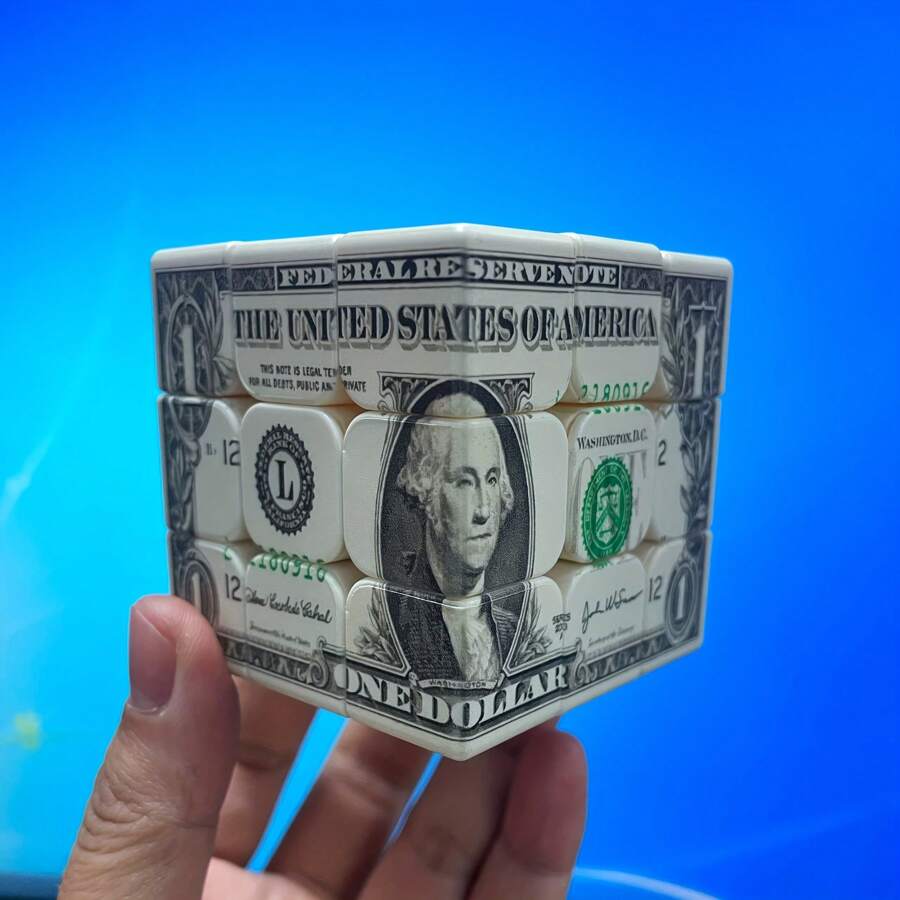 1pc Magic Cube Coin Pattern Magic Cube Puzzle, Infinite, Toy For ...