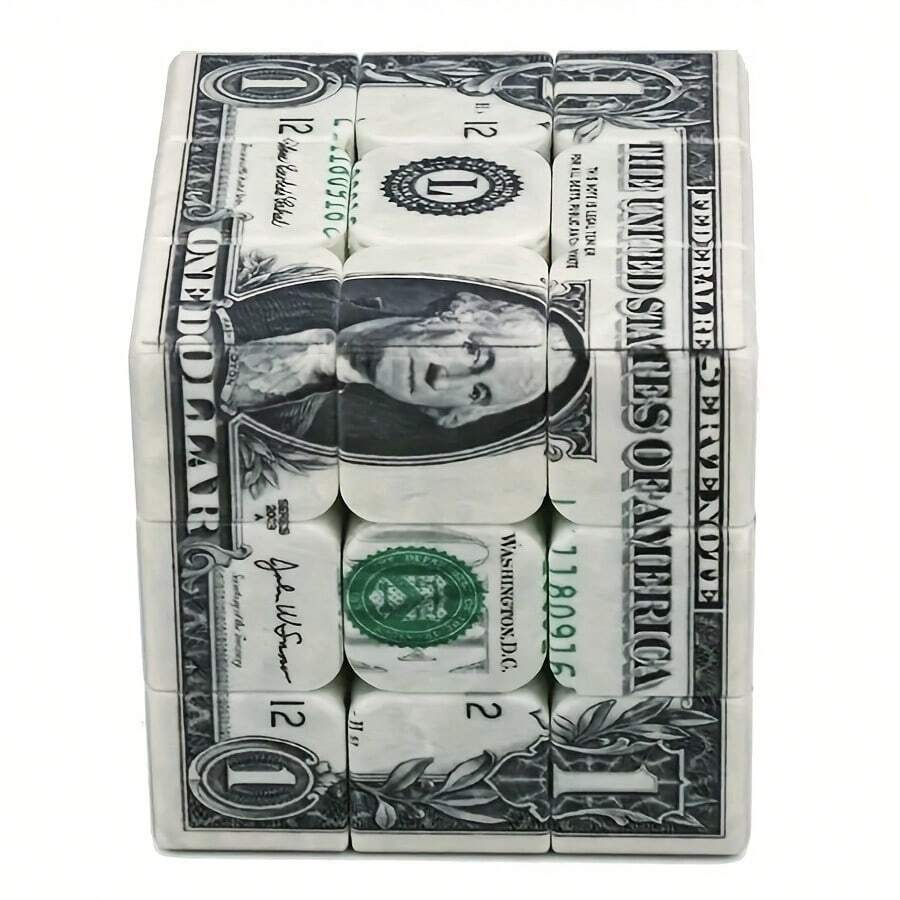 1pc Magic Cube Coin Pattern Magic Cube Puzzle, Infinite, Toy For ...