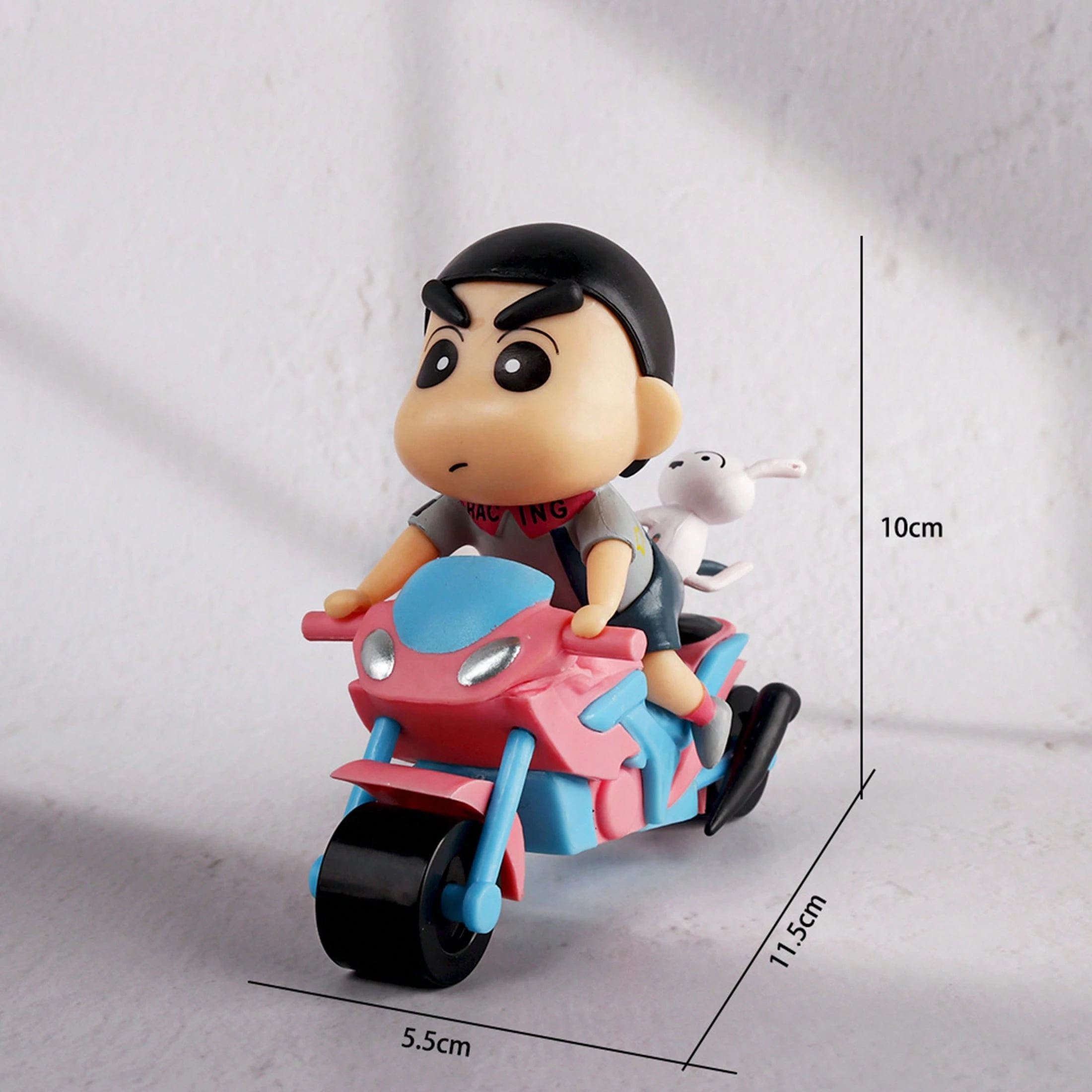 CRAYON SHINCHAN Figura de Crayon Shin Chan en motocicleta, modelo ...