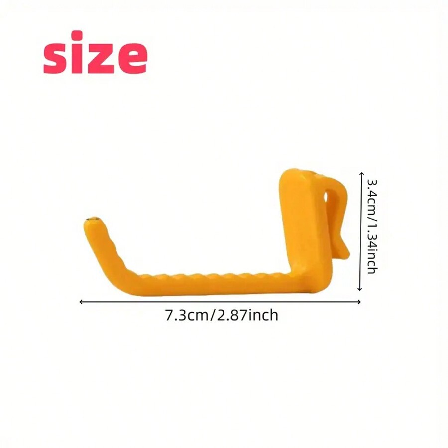 10 Pack Of Durable Plastic Hooks For Metal Mesh Panels Powder Coated Ideal For Supermarkets