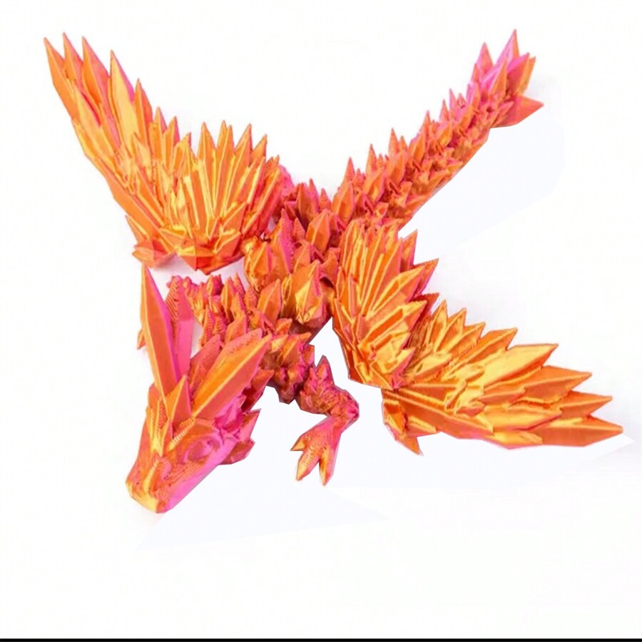 Set Of 3D Printed Dragons, Fidget Toys For Adults, 3D Printed ...