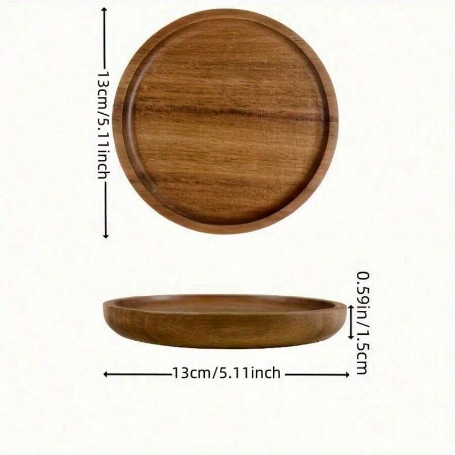 1 Piece Acacia Wood Kitchenware Peanut Shaped Tray Great For ...