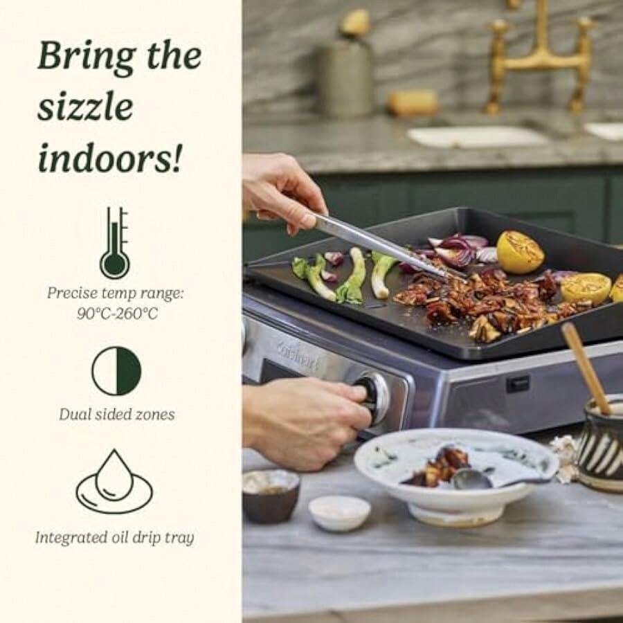 XL Electric Plancha Grill And Griddle Hot Plate For Home Use Non-Stick ...