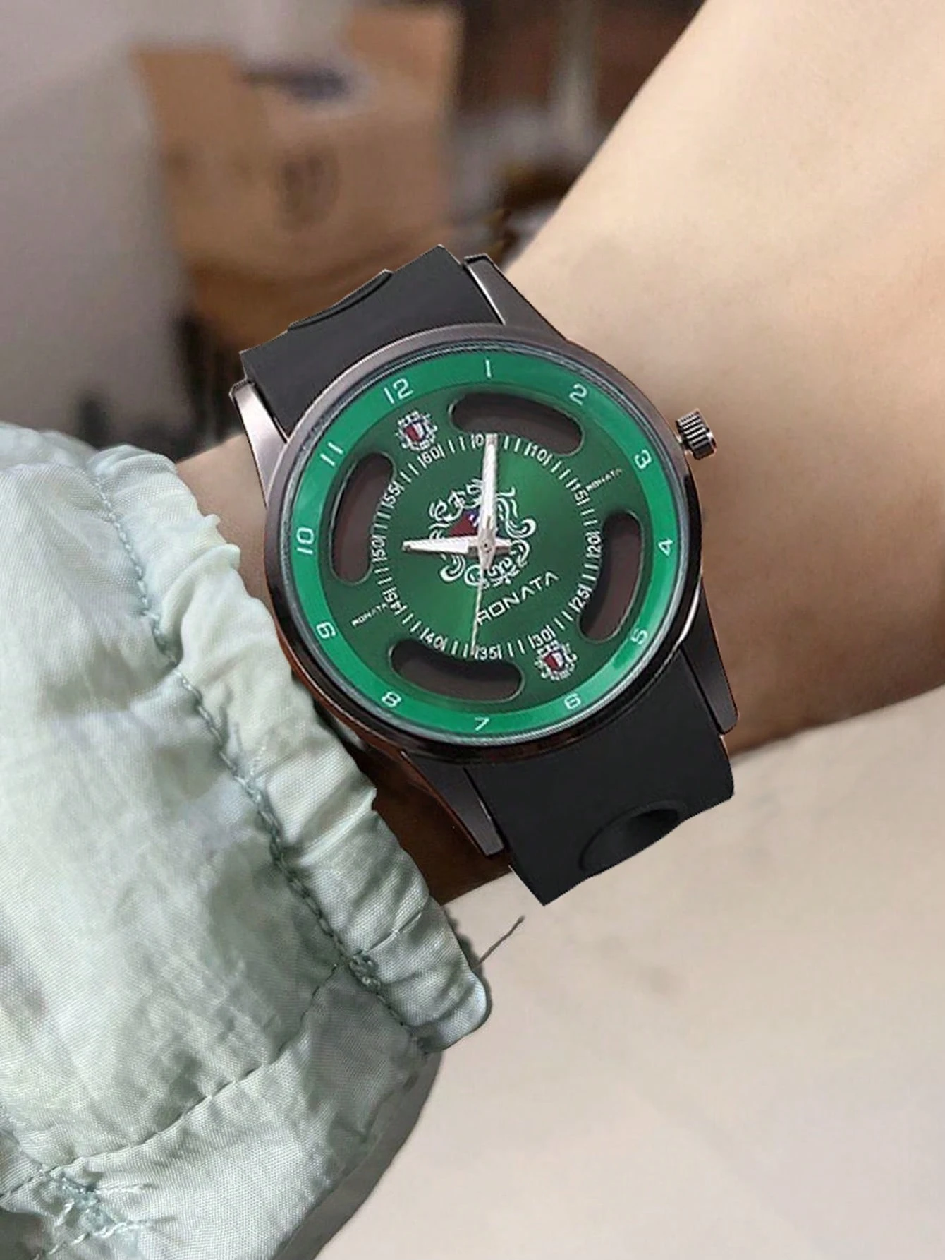 Fashion Trendy Unisex Hollow Transparent Quartz Watch With Silicone ...