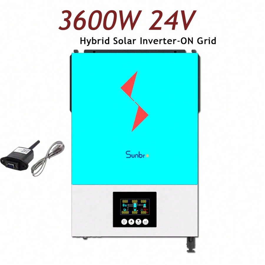 Wi-Fi 3600W 24VDC inverter ibrido on-grid e off-grid con 90-450VDC ...
