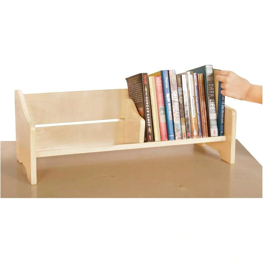 Tabletop Book Browser - Natural, Bookshelf For Kids, Home Office And ...