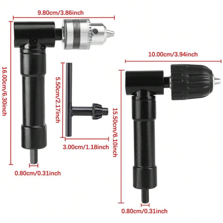 Right Angle Electric Drill Chucks Device Narrow Spacing Drilling Tool ...