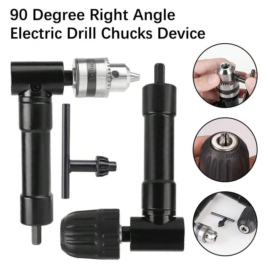 Right Angle Electric Drill Chucks Device Narrow Spacing Drilling Tool ...