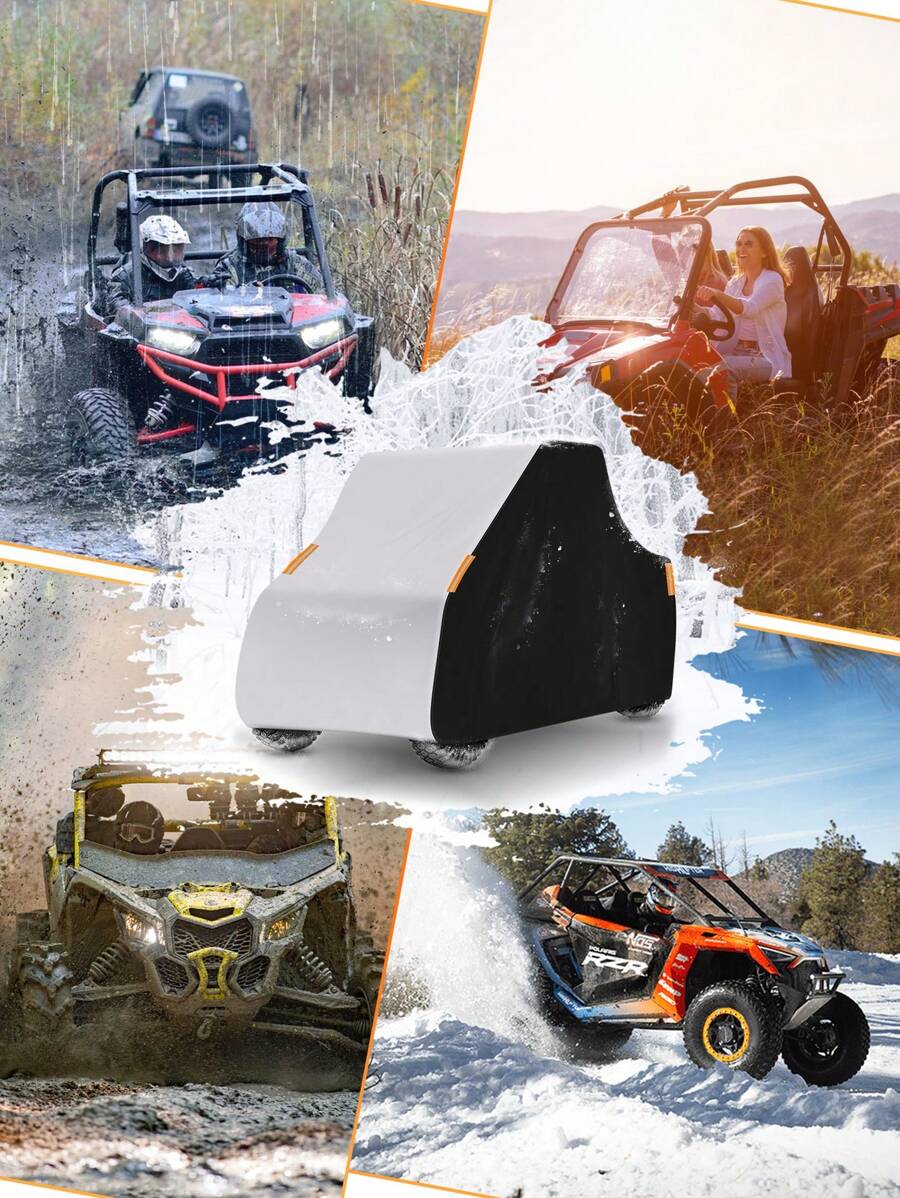 Heavy-Duty Oxford Full Weather Proof Outdoor Cover For Black Silver ...