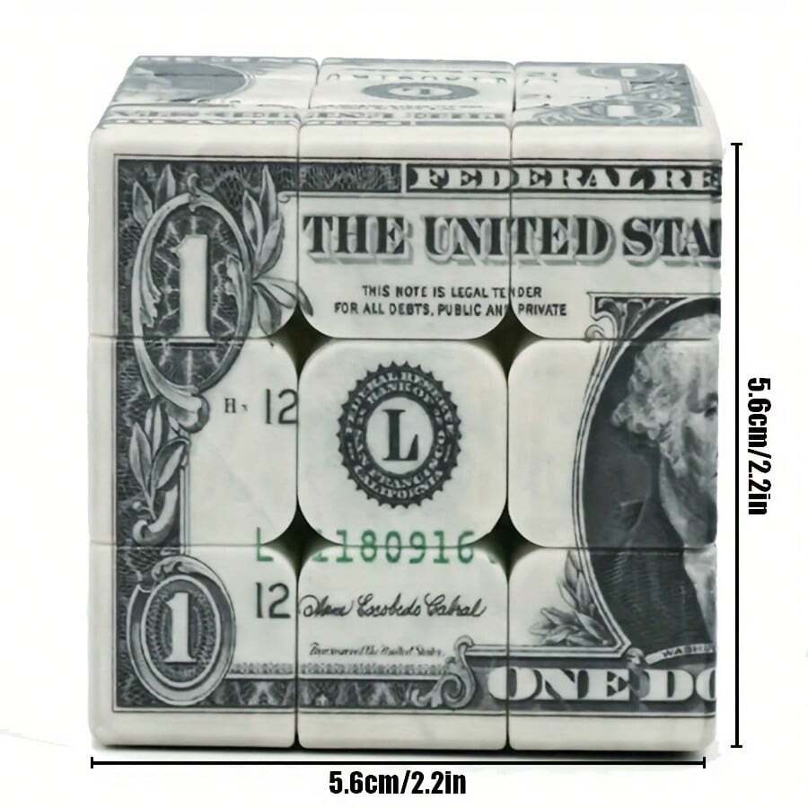 1pc Magic Cube Coin Pattern Magic Cube Puzzle, Infinite, Toy For ...