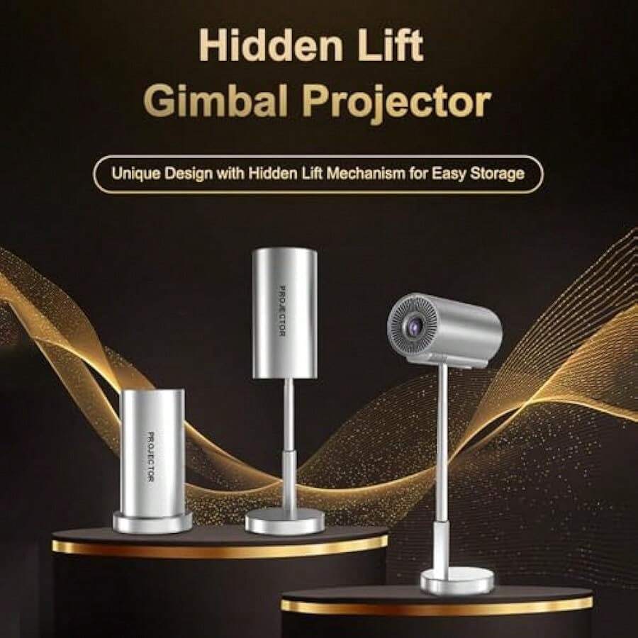 Mini Portable Projector 4K/240 ANSI WiFi6 BT5.0 Keystone Correction ...