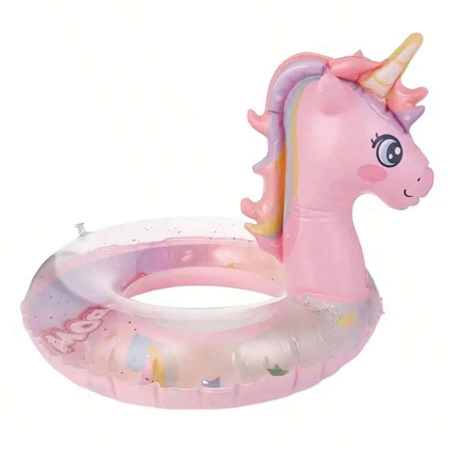 Unicorn Float With Glitter Swimming Pool Beach Inflatable Safety ...
